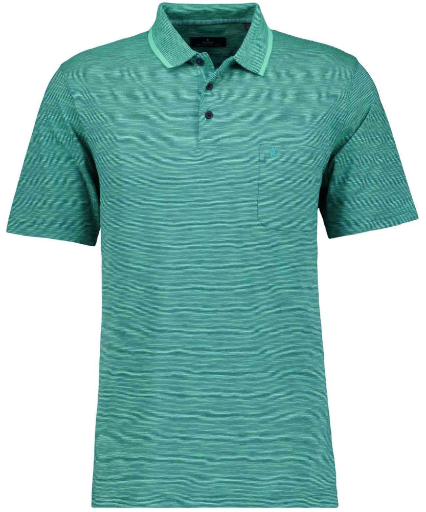 Polo small stripe Emerald-340 | XXL | Ragman men's fashion